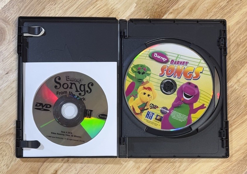 Barney Songs/More Songs DVD Double Feature 2 Discs HTF Rare OOP +BONUS ...