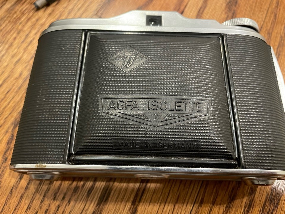VINTAGE AGFA CAMERA FOLDING ISOLETTE 1:4.5 / 85 mm Lens agnar made in ...