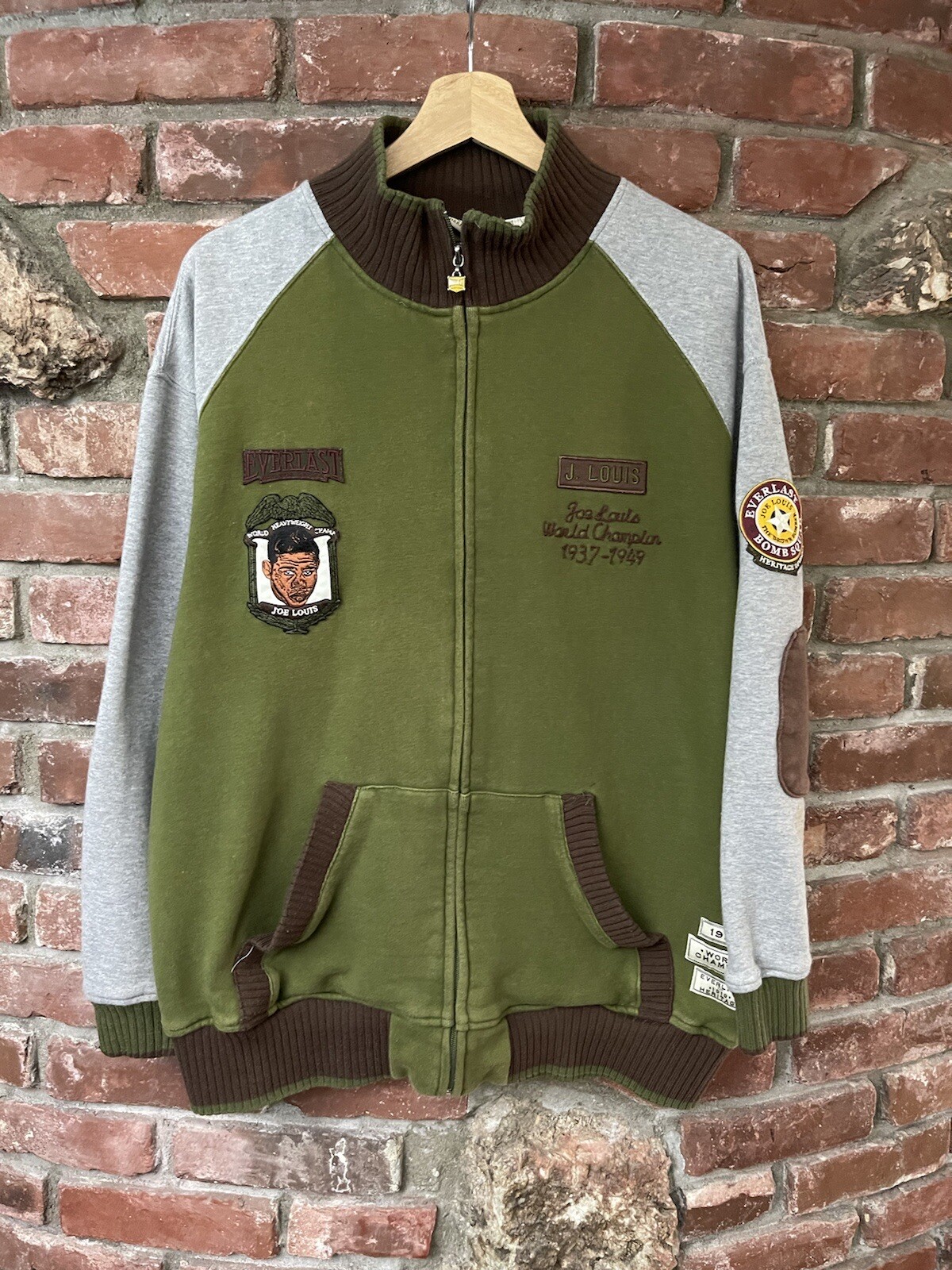 Vintage 2000s Joe Louis Everlast Boxing Jacket Size L… - Gem