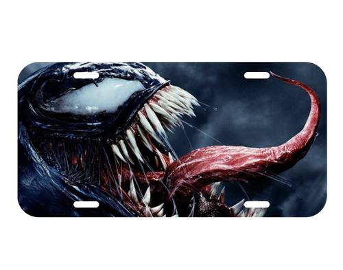 Venom Eddie Brock creature Spiderman Vehicle License Plate Front Marvel ...