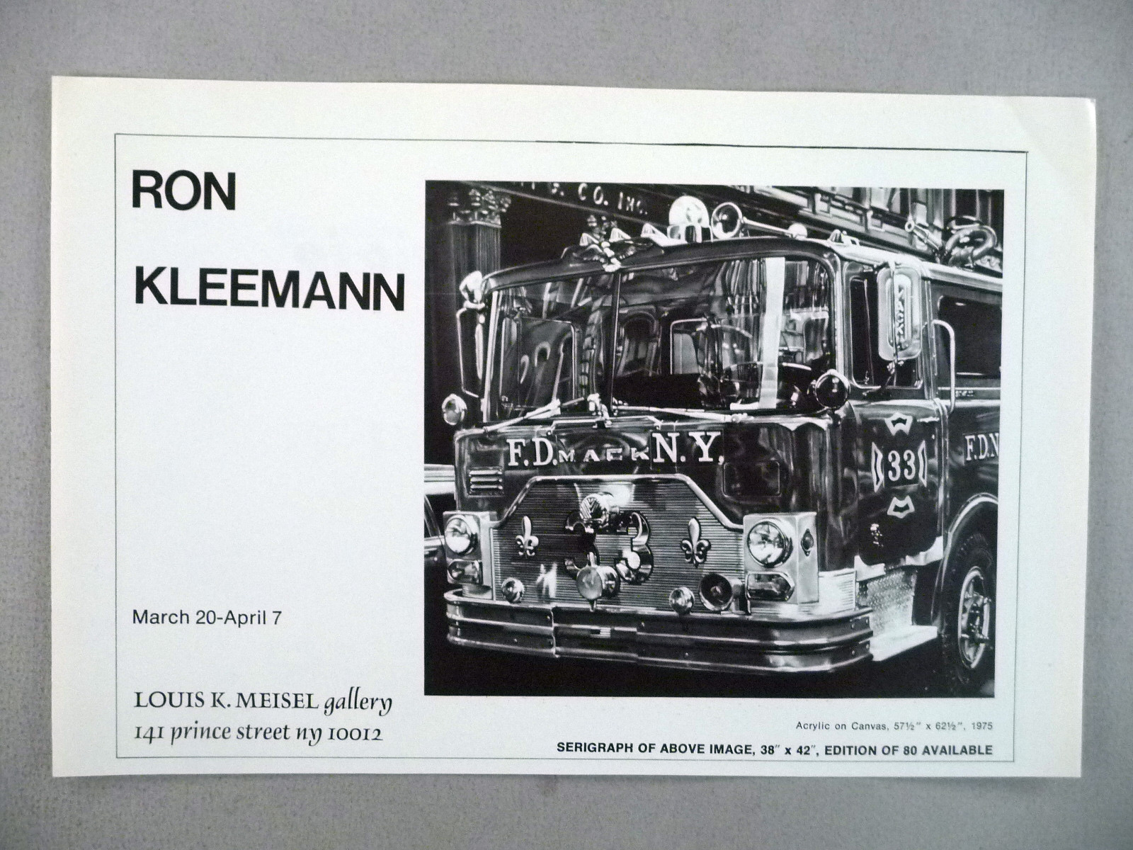 Ron Kleemann Art Gallery Exhibit PRINT AD - 1976 | eBay