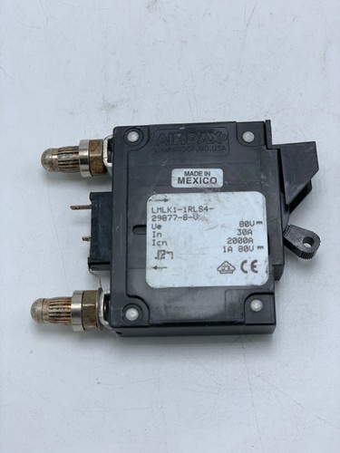 AIRPAX 30 AMP DC BULLET BREAKER, RED ROCKER, LMLZXK1-1RLS4-32446-30-V ...