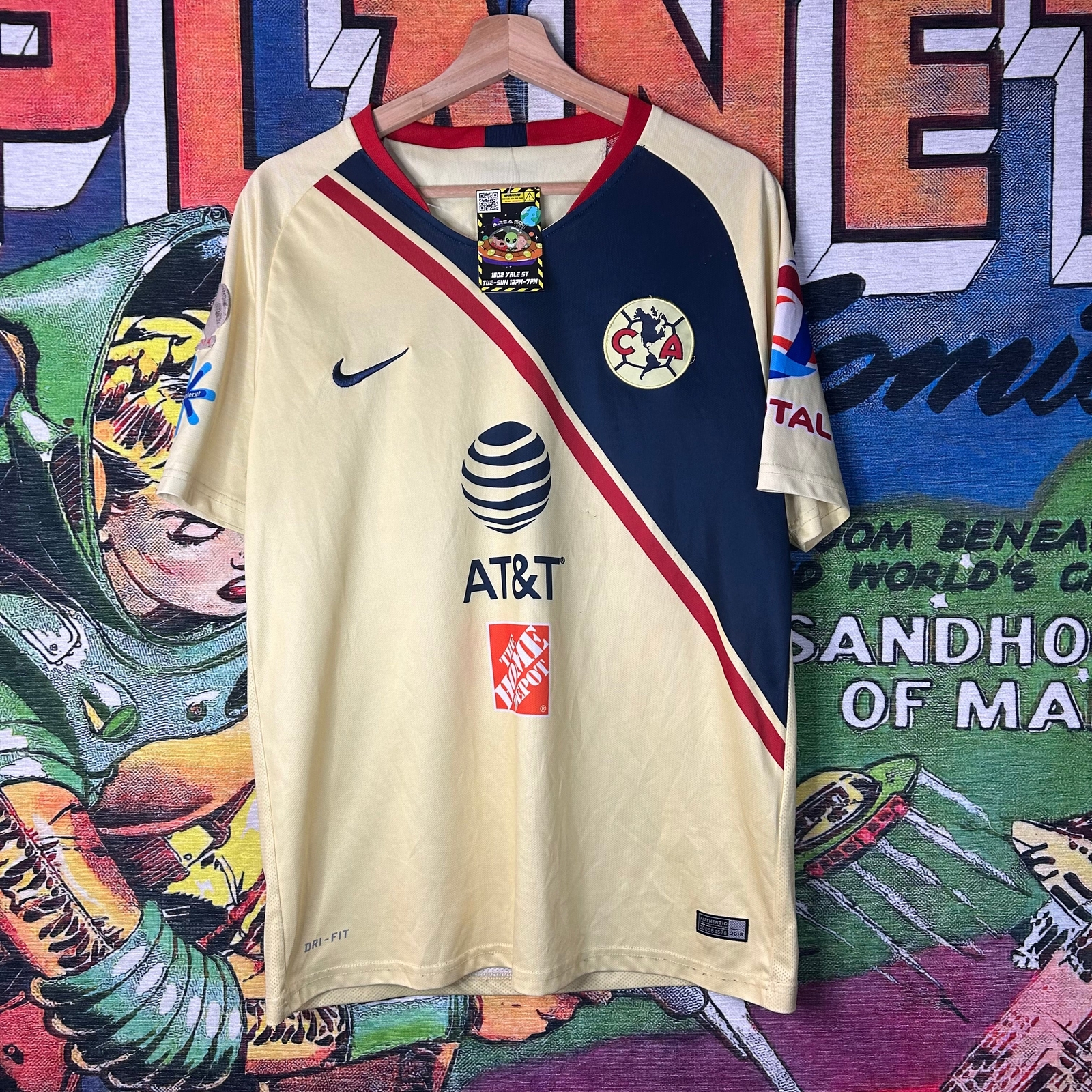 Nike Club America Jersey Soccer Jersey Size Large - Gem