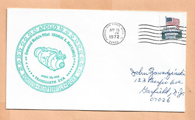 Apollo 16 Transearth Eva Aprile 25,1972 Pafb Whitney Space Cover Nasa ...
