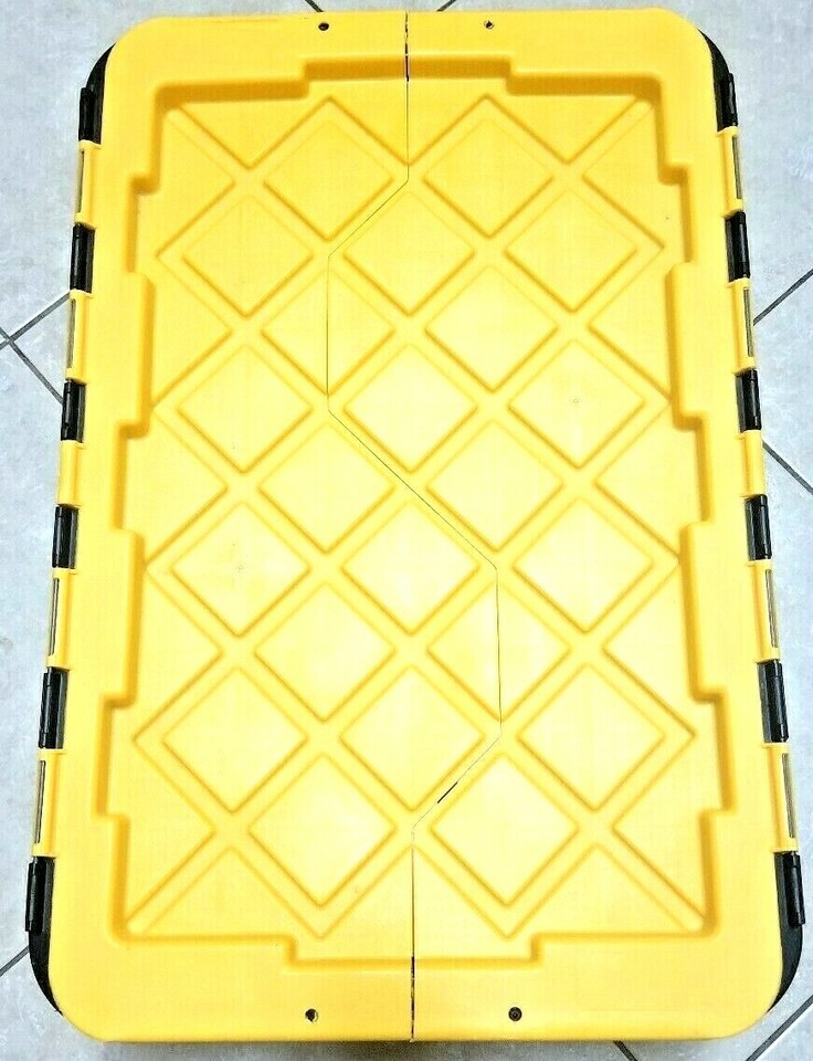 COMMANDER XL 17 GAL LOCKABLE TOTE 28×17×12 WITH METAL HINGES & PADDLOCK ...