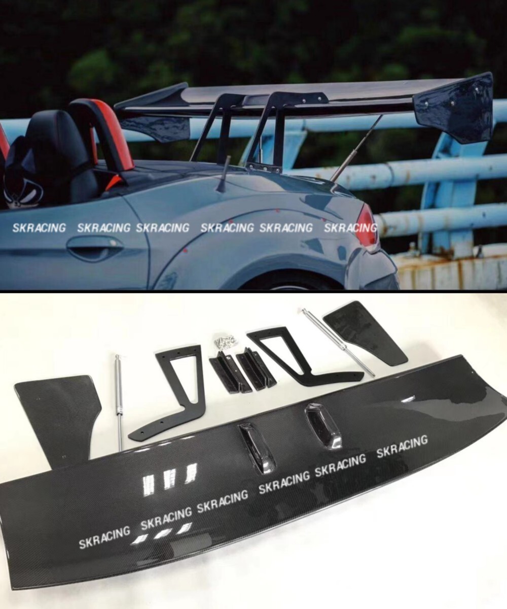 Universal GT-Style Racing For Car Real Carbon Fiber Wing Spoiler Rear ...