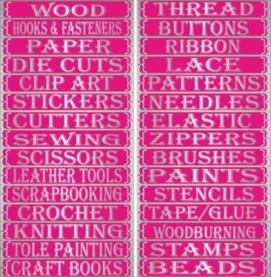 2 PACK CRAFT LABELS for craft drawers all crafts | eBay