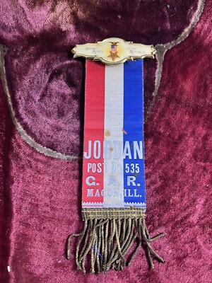 JORDAN POST NO 535 GAR MACON ILLINOIS RIBBON MEDAL | eBay