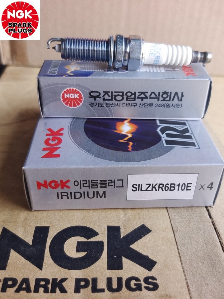 4Pcs NGK(Korea) SILZKR6B10E 93815 Iridium Platinum Spark Plug For ...