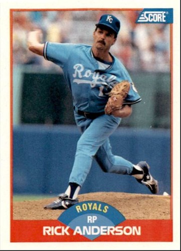 1989 Score Baseball Card Rick Anderson B Kansas City Royals #441 | eBay