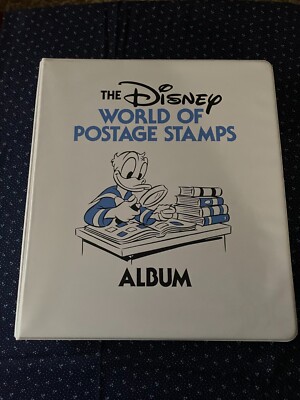 The Disney World of Postage Stamps Album with 146 Stamps | eBay