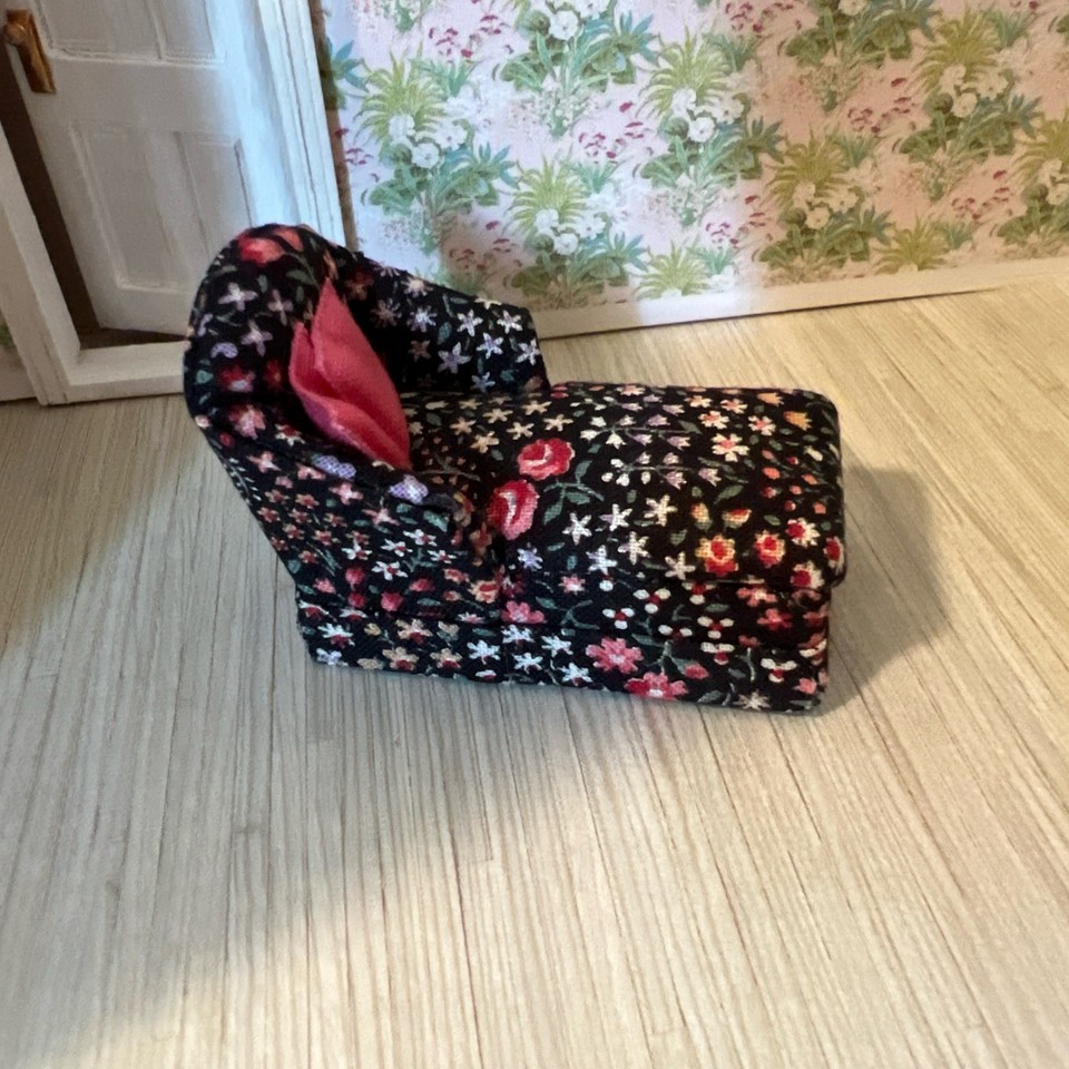 Half Inch Scale Chaise And Skirted Table Set Signed D Anne Ruff | eBay