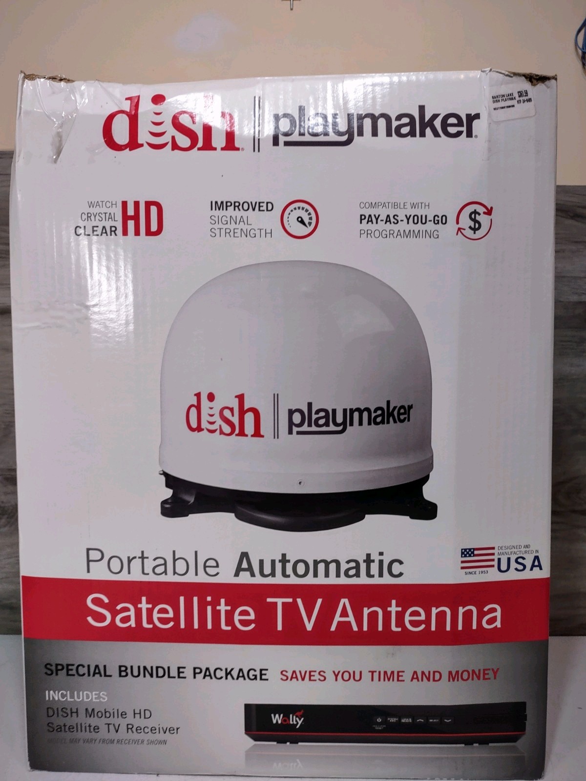 Dish Playmaker Portable Satellite Antenna with Wally Receiver Fast ...
