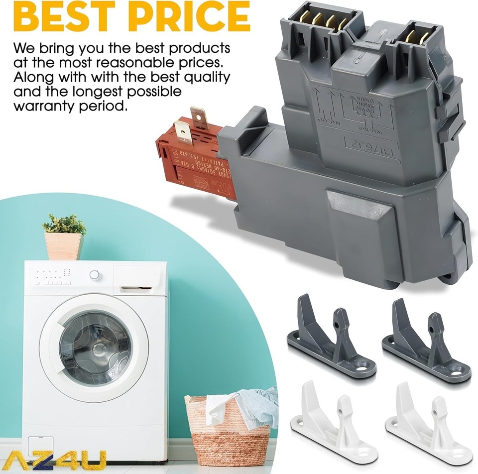 Washer Door Lock & Strike Kit for Frigidaire Kenmore Electrolux GE ...