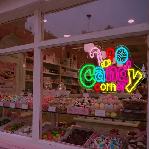 Neon Sign for Wall Decor Dimmable Candyland LED Neon Lights for Candy ...