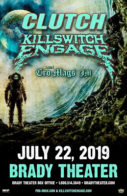Clutch & Killswitch Engage 2019 Concert Poster 11 X 17 Framed | eBay