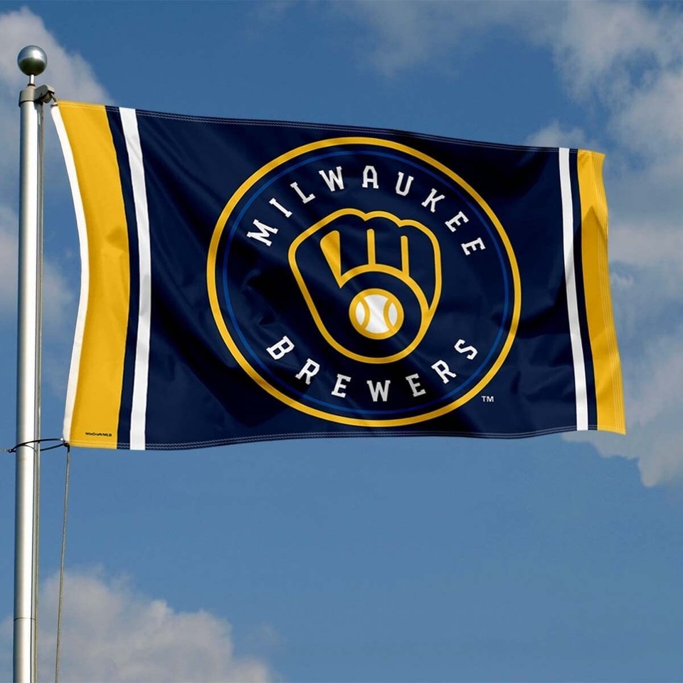 Milwaukee Brewers 3x5 ft Flag Banner MLB Baseball Champions Free ...