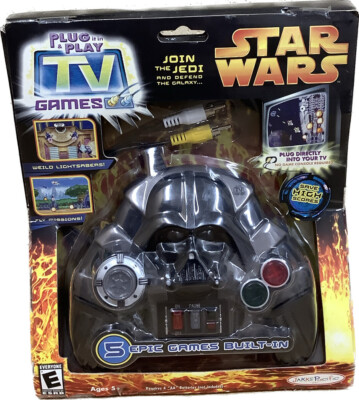 Jakks Pacific Star Wars Darth Vader Handheld Video 5-in-1 Plug & Play ...