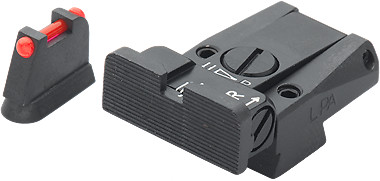 CZ 75/85 Fully Adjustable Sight Set Black Rear Red Fiber Optic Front | eBay