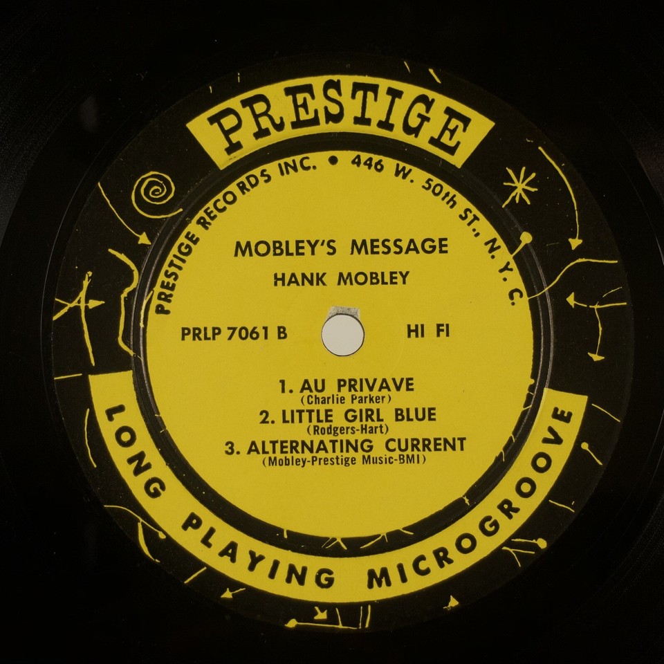 HANK MOBLEY: Mobley’s Message US OG Prestige 7061 Donald Byrd Jazz ...