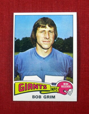 1975 TOPPS SET BREAK #173 BOB GRIM New York Giants EX+ (C) | eBay