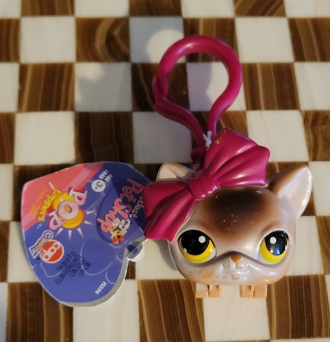 LITTLEST PET SHOP BOW KITTY CAT KITTEN COLLECTIBLE HOLDER CASE BACKPACK ...