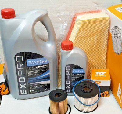 FORD GALAXY 2.0 TDCI OIL AIR FUEL FILTER & 6L OIL 2006-16 SERVICE KIT 2 ...