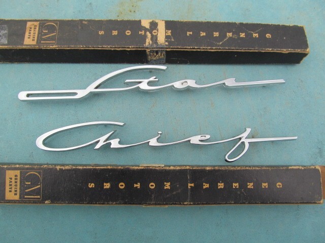 1956 Pontiac Star Chief emblem NOS GM | eBay