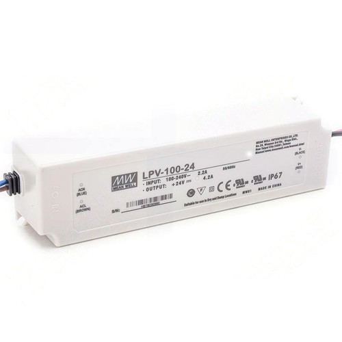 LPV-100-24 24V 4.2A 100.8W AC-DC LED Driver Industrial Power Supply ...