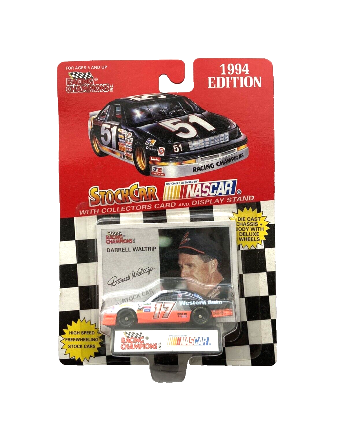 1994 Racing Champions | Darrell Waltrip #17 Western Auto 1:64 Diecast ...