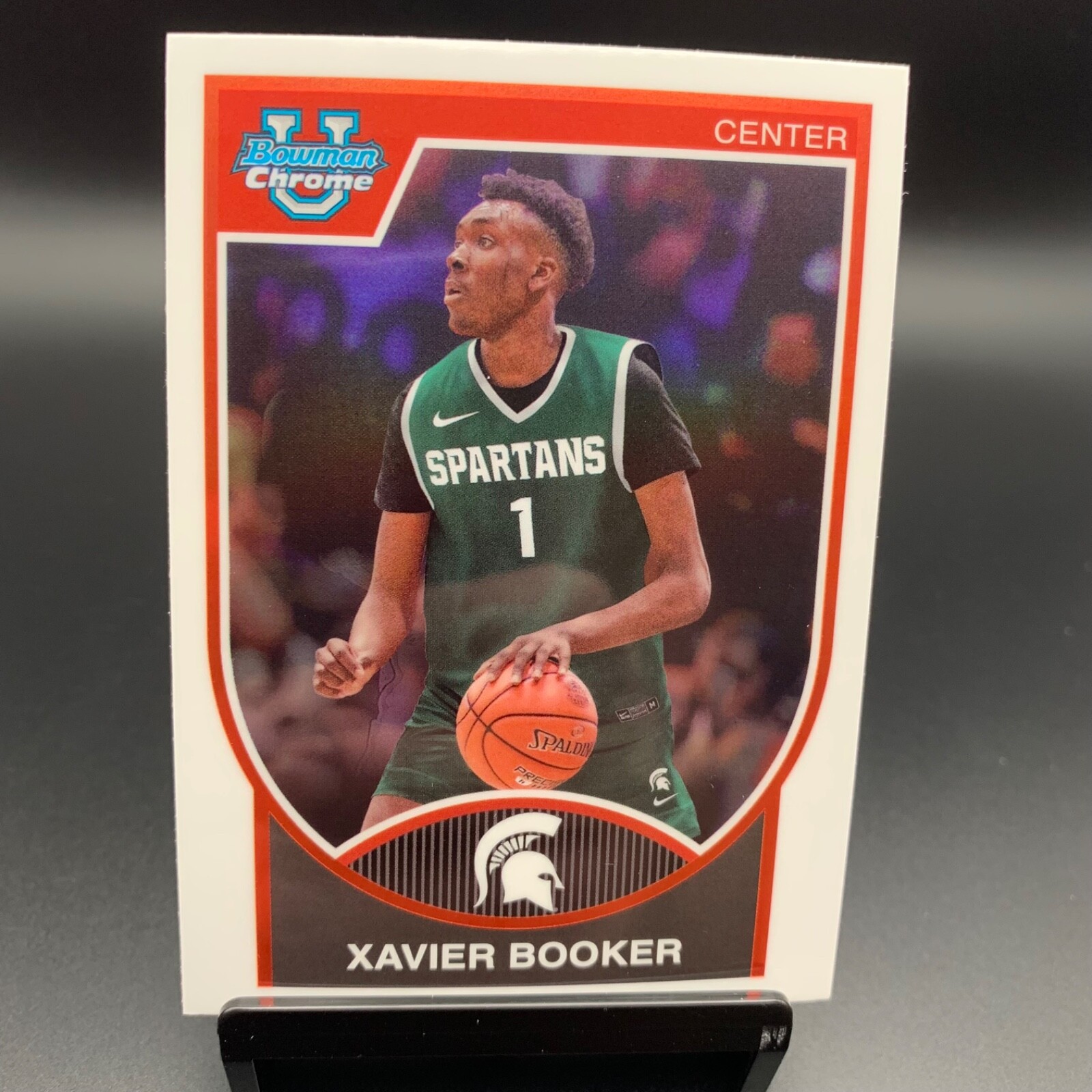 2023-24 Bowman Chrome U #07B-17 Xavier Booker 2007 Throwback Michigan ...