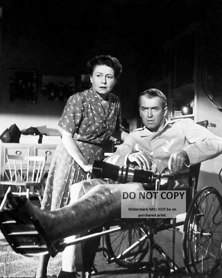 JAMES STEWART AND THELMA RITTER IN "REAR WINDOW" - 8X10 PUBLICITY PHOTO ...