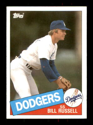 1985 Baseball 1985 Topps Bill Russell Los Angeles Dodgers #343 1 | eBay
