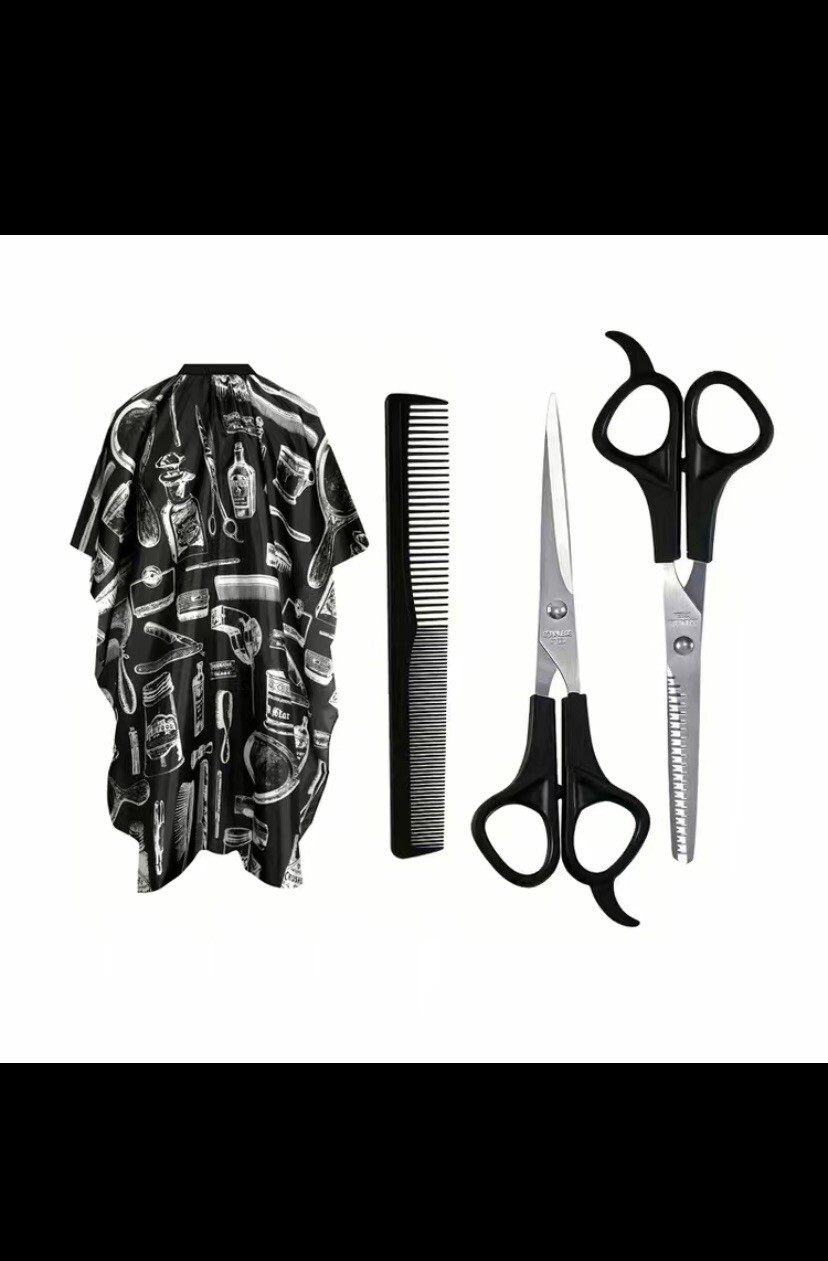 Hair Cutting Tool Barber Hair Cape Scissor Comb Accessorie For Women