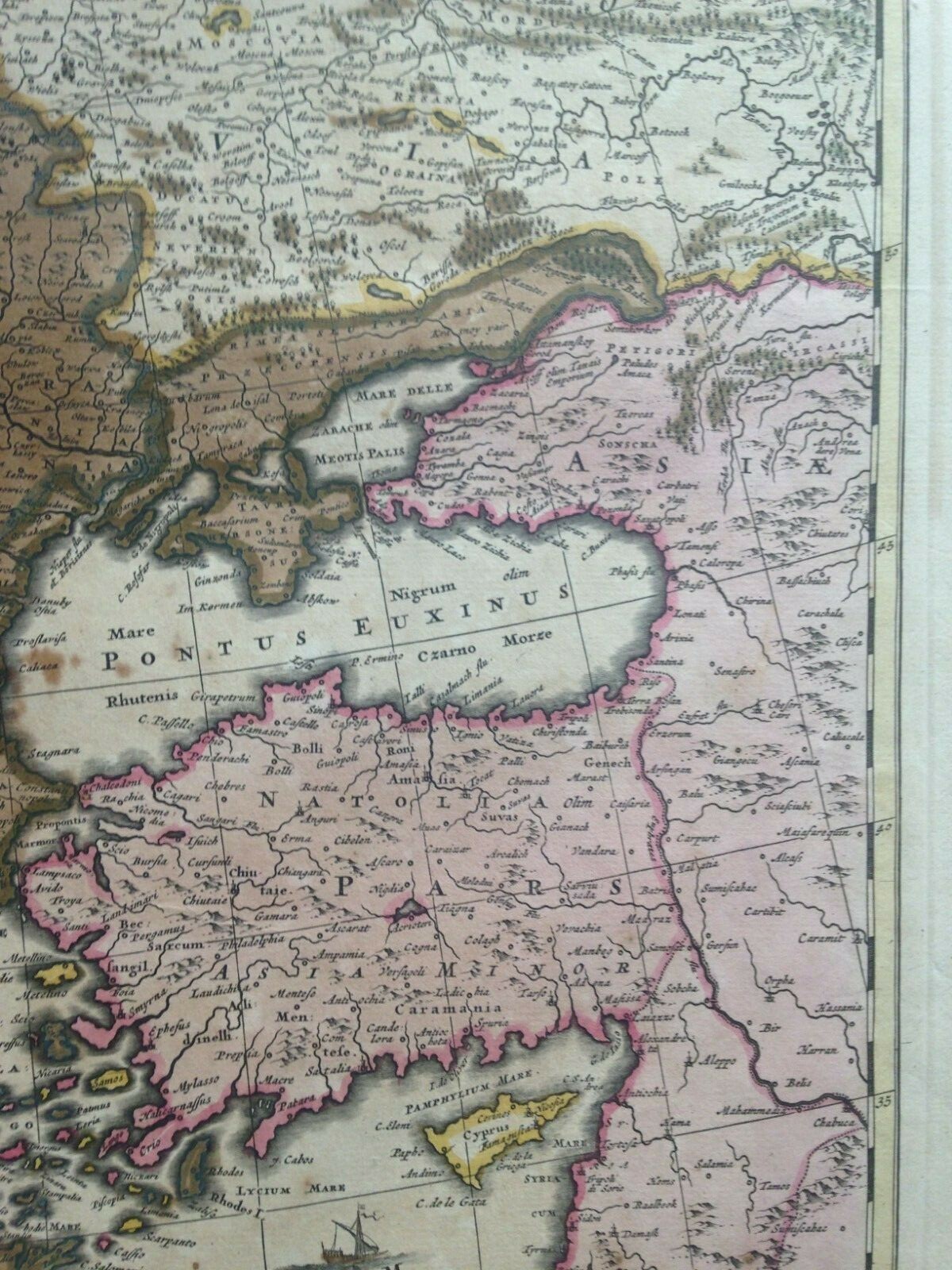 EUROPE 1680 FREDERIK DE WIT UNUSUAL LARGE ANTIQUE ENGRAVED MAP 17TH ...