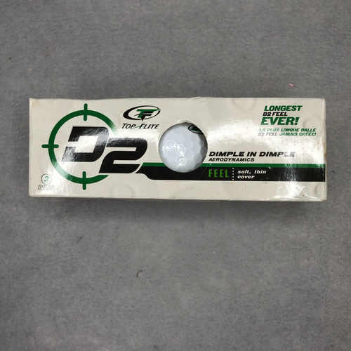 New Top Flite D2 Dimple in Dimple Aerodynamics Set of 3 Golf Balls | eBay