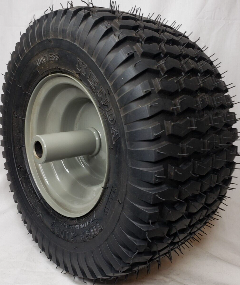 13x6.50-6 Lawn Mower TIRE RIM WHEEL ASSEMBLY run-flat foam filled Turf ...