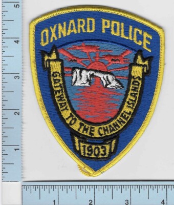 Oxnard California Police Dept Shoulder Patch Vintage Obsolete New ...