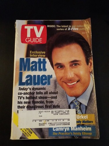 TV Guide Magazine July 4th 1998 Matt Lauer | eBay