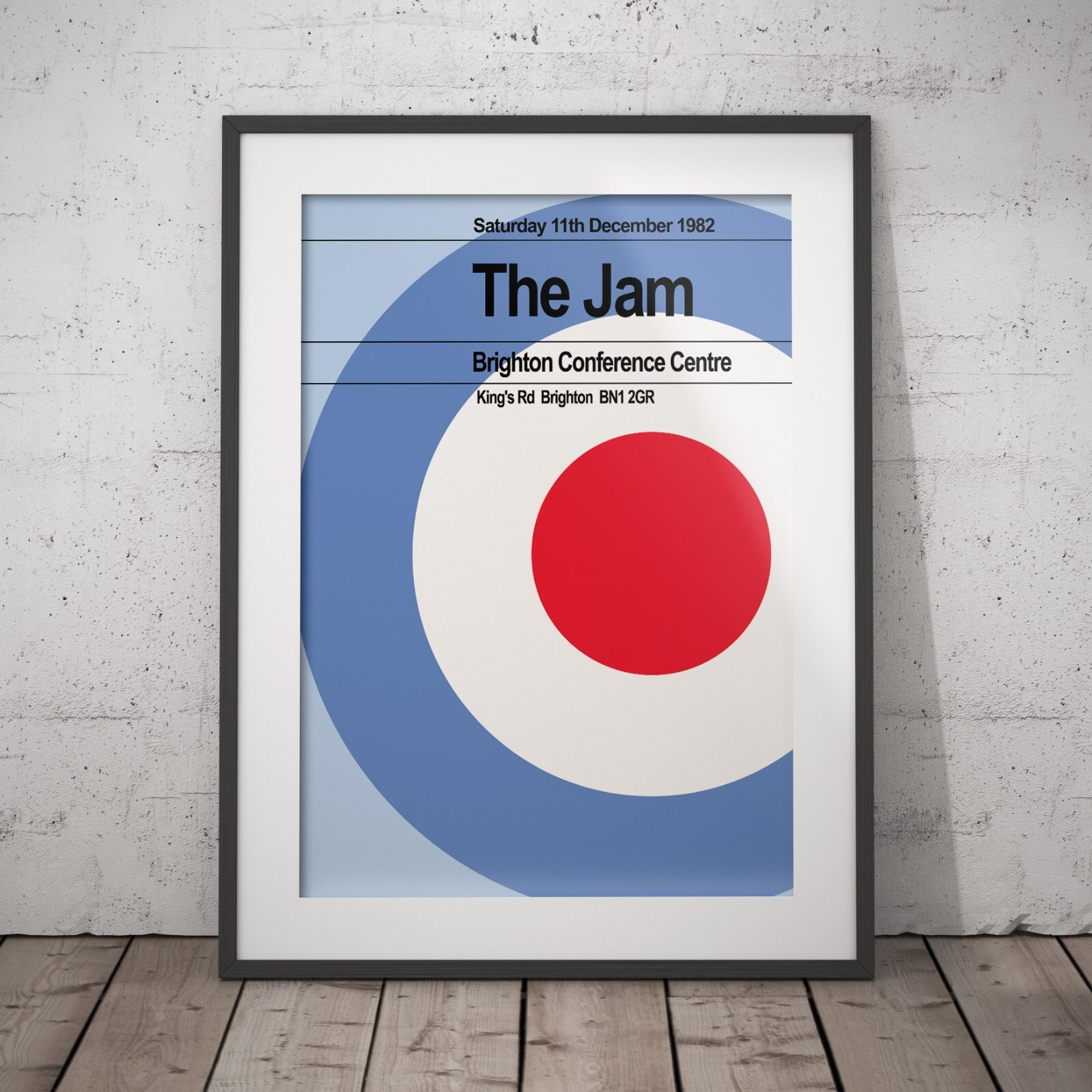 The Jam 1982 Last Concert Poster Weller Five Print or Framed Options ...