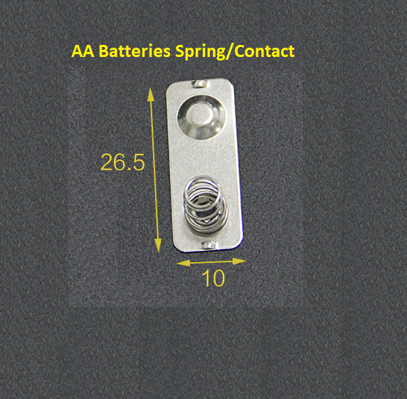Metal Battery Spring Plate Set for AA AAA Positive Negative Contact ...