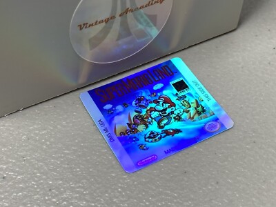 Super Mario Land Holographic (Nintendo Game Boy) Replacement Label | eBay
