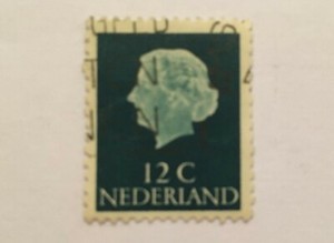 Postage Stamp : Nederland: Netherlands : 12c - green - 1960 Franked | eBay