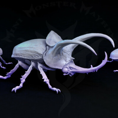 GIANT RHINO BEETLE INSECT MOUNT - D&D RPG War Gaming Mini Monster ...