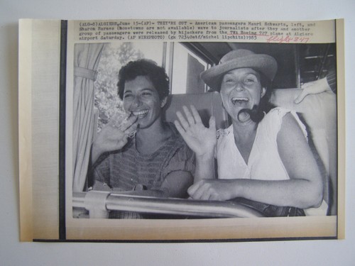 Foto stampa metallica vintage TWA 847 dirottamento 6/15/85 Mauri ...