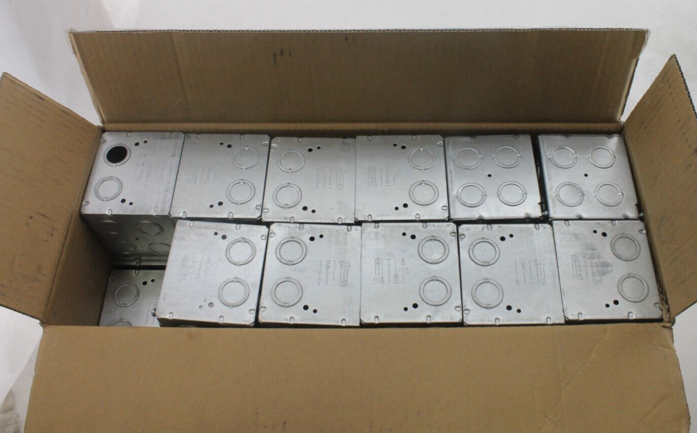 Steel City 521911234 4" Square Extra Deep Outlet Box (Box of 23) | eBay