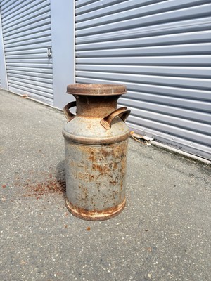 VTG Antique 10 Gallon Milk Can dairy farm cream barn PRIMITIVE canister ...