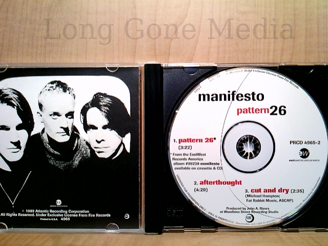 Pattern 26 by Manifesto (CD, Promo, 1993, EastWest Records America) | eBay