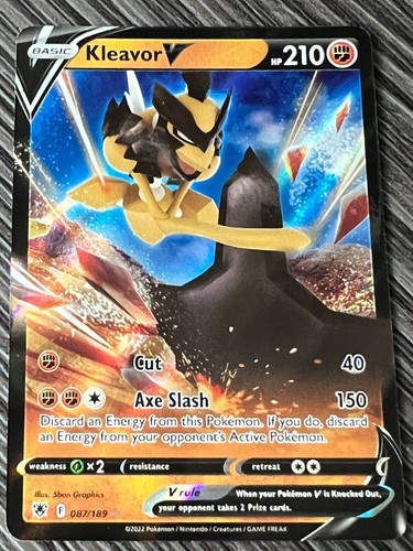 Kleavor V 087/189 Ultra Rare - Astral Radiance Pokemon Card MINT | eBay