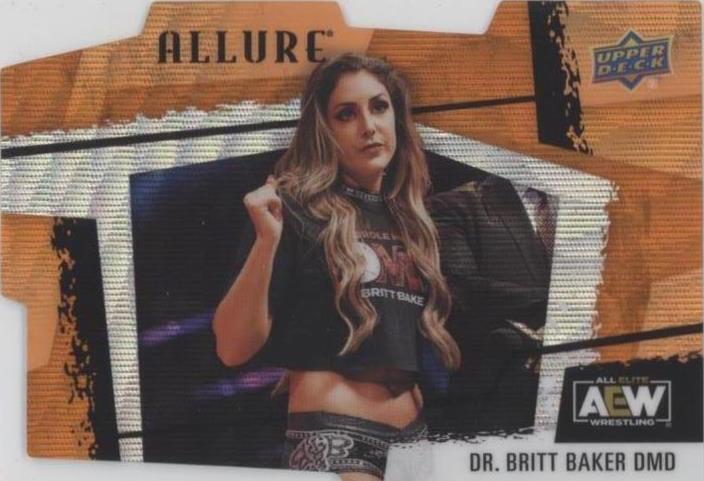 2022 Upper Deck Allure AEW - Horizontal Britt Baker #109 Orange Slice ...